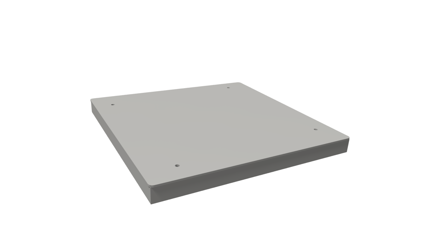 Galv 24” x 24” OSR Checkerplate Lid - U-Drain