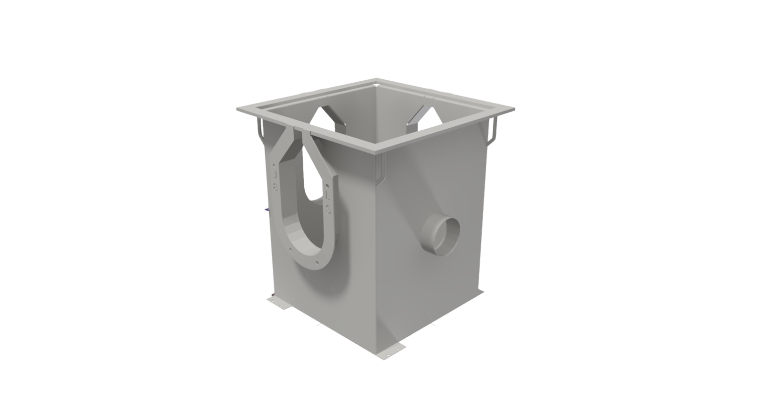 Galv 18”x18”x24” Sump Triple Inl - U-Drain