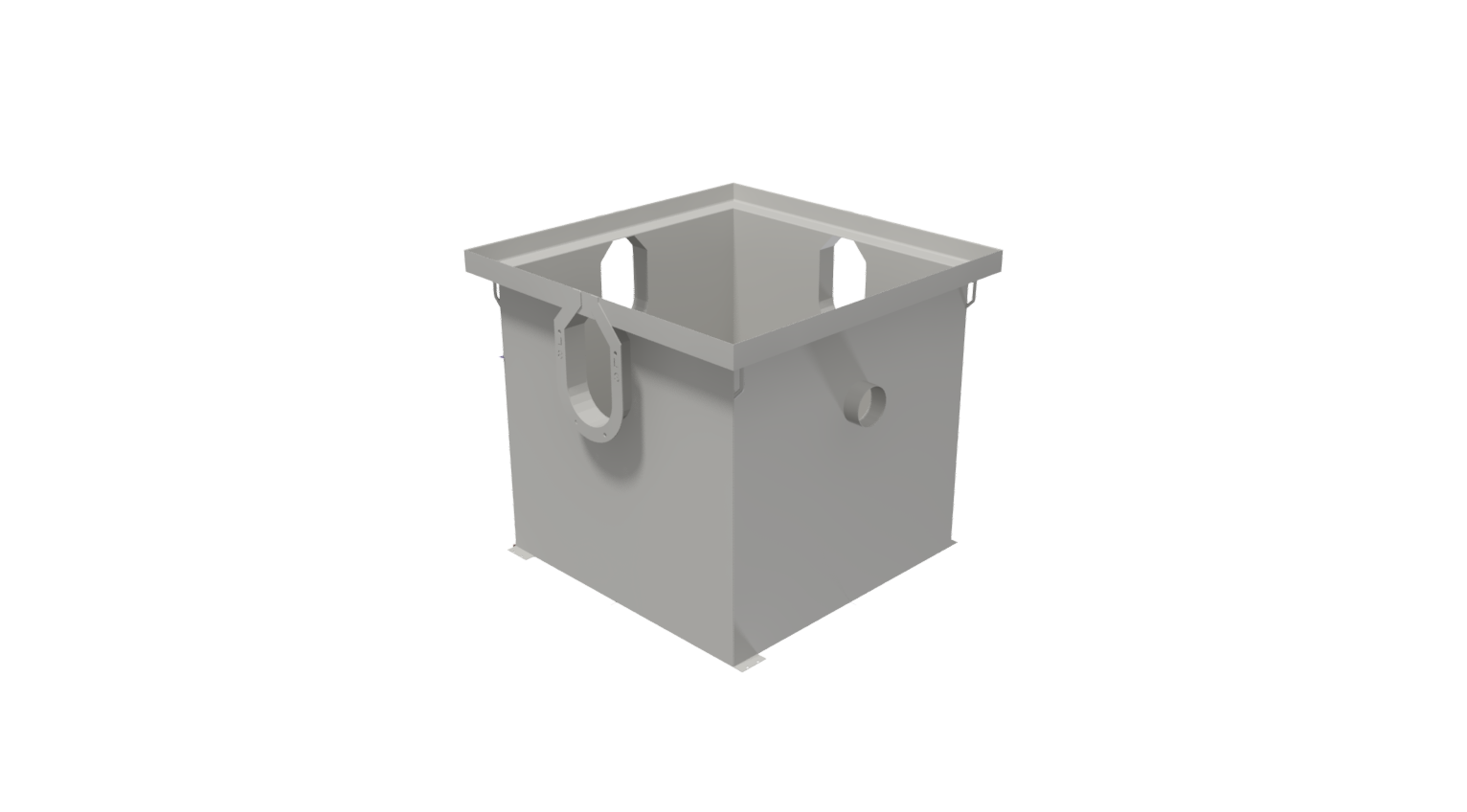 Galv 36”x36”x36” Sump Triple Inl - U-Drain